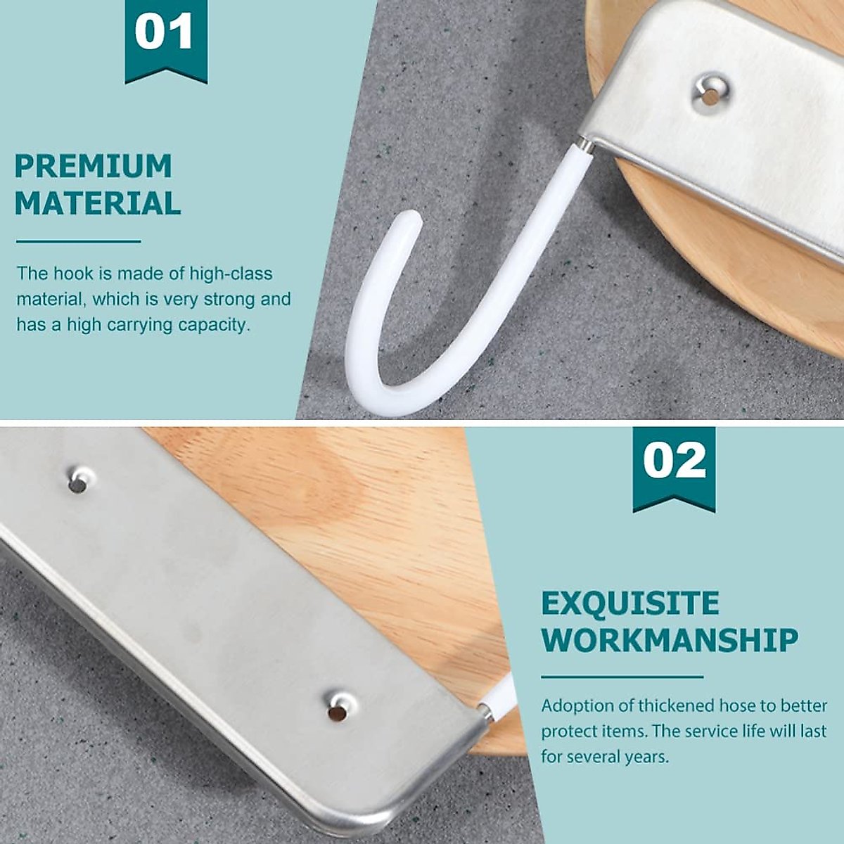 Zerodeko 2pcs Ironing Board Hanger Sundries Hook Irons Storage Hanger Irons Storage Holder Multi-Function Irons Rack Hanging Rack Multi-Function Hook Household Hooks Sturdy Irons Hook