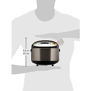 Zojirushi NS-LGC05XB Micom Rice Cooker & Warmer, 3-Cups (uncooked), Stainless Black