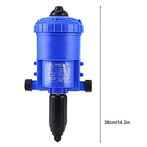 0.2%-2% Adjustable Fertilizer Injector, Automatic Dosing Device Irrigation Injector Chemical Liquid Doser Dispenser Dosatron Injector Powered by Water Dosing Pump for Garden