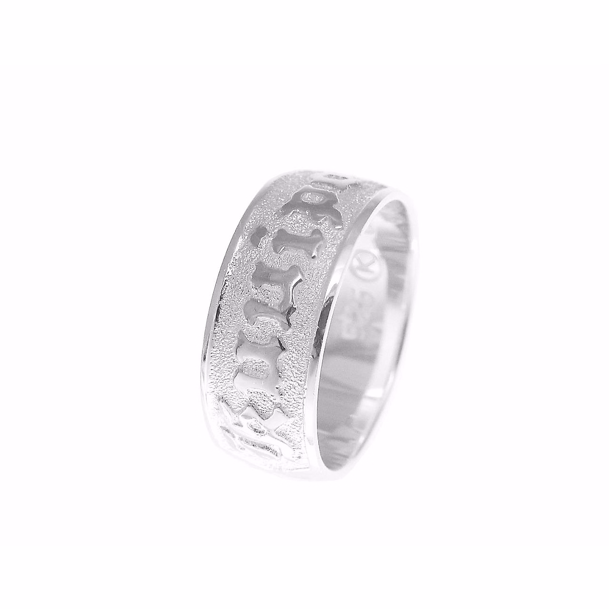 Arthur's Jewelry 925 sterling silver Hawaiian plumeria flower scroll kuuipo band ring smooth edge size 7