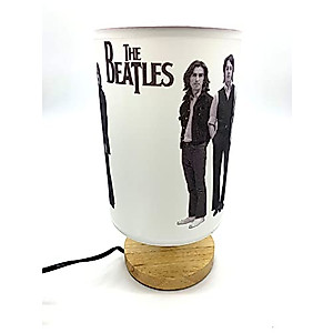 Beatles Table Lamp Bedside Night Light Wood Base Room Decoration or Great Gift Ideas