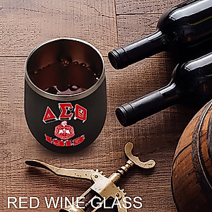 Lubika sorority gifts for women Stainless Steel Wine Tumbler with Lid 12oz,Coffee CupsDouble Wall Insulated Iced Wine Glass Friendship Gifts for Women,1913 Birthday Anniversary Christmas Gifts