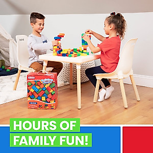PREXTEX Building Blocks for Toddlers 1-3+ (50 Mega Blocks) Large Toy Blocks Compatible with Most Major Brands - Kids Toys Gift Set for All Ages (Boys & Girls)