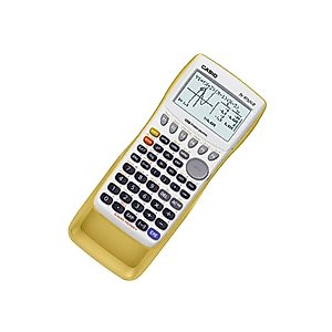 Casio fx-9750GII Graphing Calculator, Yellow