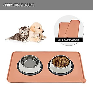 Reopet Silicone Dog Cat Bowl Mat Non-Stick Food Pad Water Cushion Waterproof - Multiple Colors, Sizes & Purposes