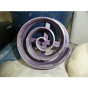 YNGLLC SWIRL DESIGN PATTERN CONCHA CUTTER MEXICAN SWEET BREAD STAMP MADE IN USA PR4393 Purple