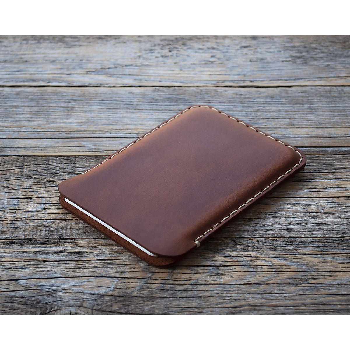 Bovine leather cover for Microsoft Surface Duo 2 case, made in Europe (for Duo 2 with a Bumper, Brown)