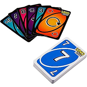 IsEasy Uno Playing Card Game Mattel Games Wild Card Uno Flip Uno (Wild Card uno)