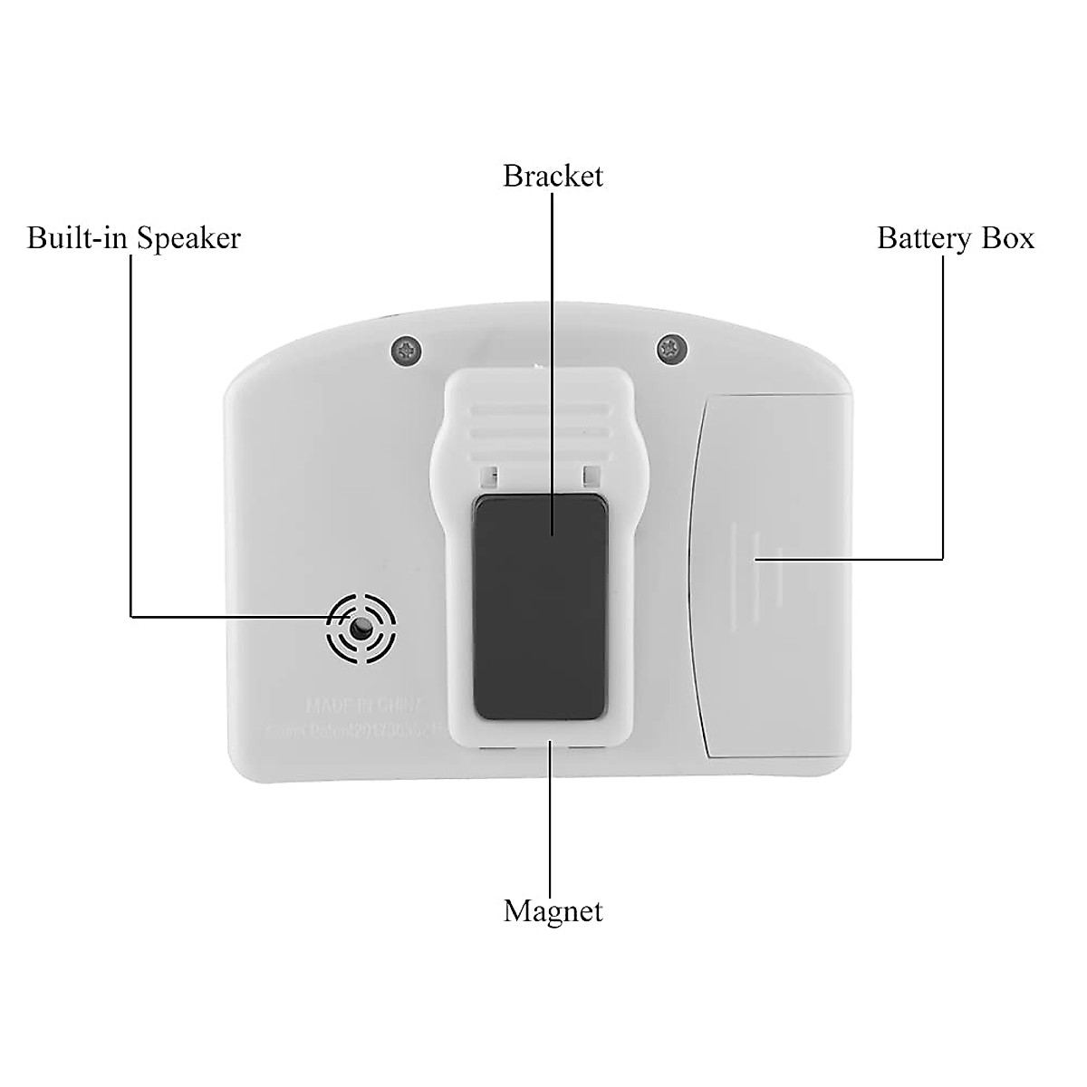 FASJ Digital Clock, Kitchen Clock Battery Operated LCD Display Multipurpose for Kitchen for Microwave Oven for Refrigerator(Timer XL 331 White)