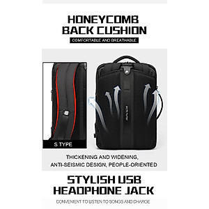 Juuka Travel Laptop Backpack, 32L Flight Approved Travel Luggage Backpacks, Extra Large Carry On Backpack for Men Women, with USB Charging Port