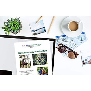 2 Pocket Glossy Laminated Black Paper Folders, Letter Size, Black Paper Portfolios by Better Office Products, Box of 25 Black Folders