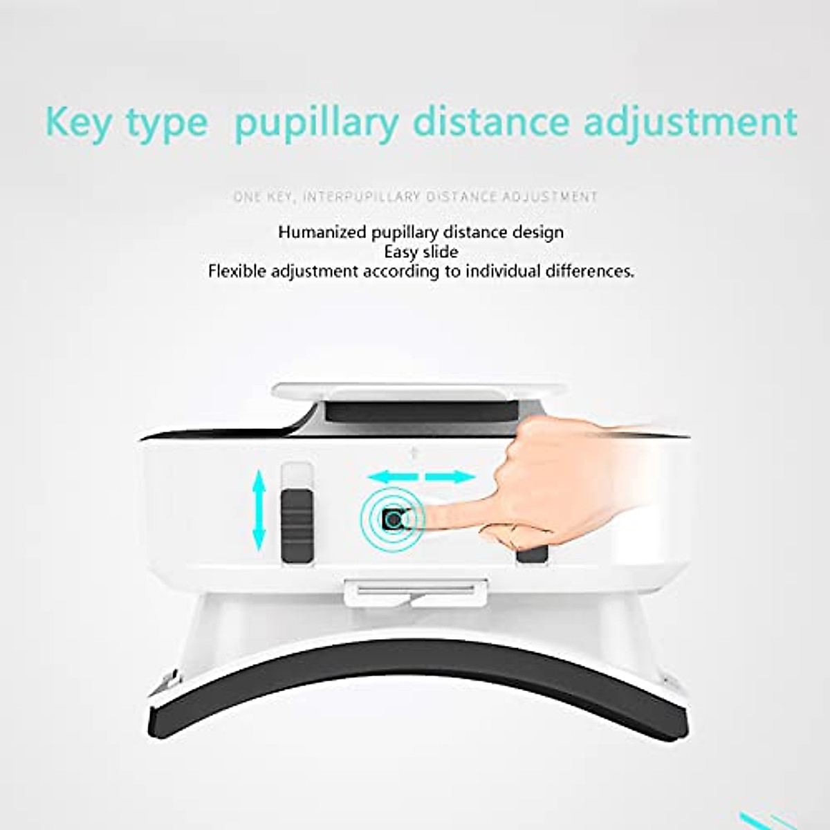 QIUSGE VR Headset Advanced All-in-One Virtual Reality Glasses Compatible with Phone,Soft & Comfortable New 3D VR Glasses Suitable for Movies with Remote Control (#3 VR Glasses +B Handle+Mirror Cloth)