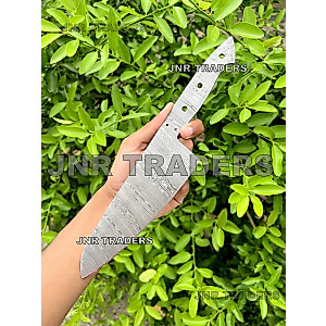 Forged Damascus Chef Knife Blank for Knife Making Diy 7 inch Blade Professional Japanese Santoku Knife Kitchen Knife Blank vk3717