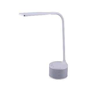 Bostitch LED Dimmable Desk Lamp with Bluetooth Speaker & USB Port, Energy Efficient, 5.5W, Natural Daylight, White (VLED1817WHITE-BOS)