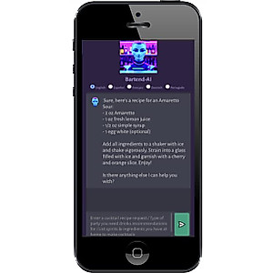 Tequixtum iM@t Bar Spill Mat for Countertop, AI in Your Home Bar with Bartend-AI, Your Own Bartender Assistant! & Cheer Up Spinning The Drink-Roulette on Your Phone/Tablet Scanning QRC Printed on Mat