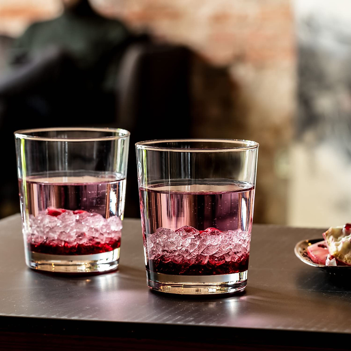 Krosno Drink Water Juice Drinking Glasses | Set of 6 | 8.5 oz | Pure Collection | Perfect for Home Restaurants and Parties | Dishwasher Safe | Gift Idea | Made in Europe