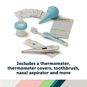 Safety 1st Deluxe 25-Piece Baby Healthcare and Grooming Kit (Arctic Blue)