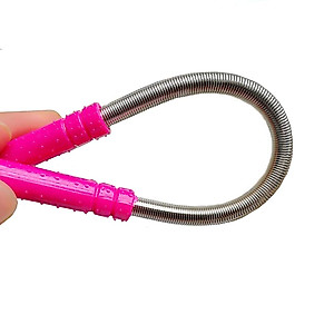 4 Pcs Facial Hair Remover Manual Epilator Spring Spring Face Hair Remover with Handle Hair Epilator Tool (Random Color)