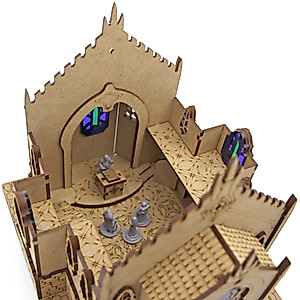 Temple Church D&D Wooden Laser Cut Buildings Fantasy Terrain 25mm 32mm 28mm Miniatures for Dungeons and Dragons, Pathfinder & Other Tabletop RPG