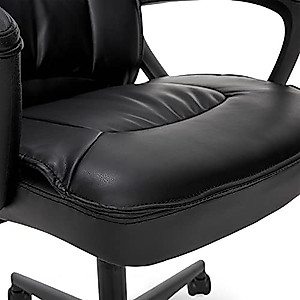 Serta Style Comfort Black Bonded Leather Hannah I Office Chair,
