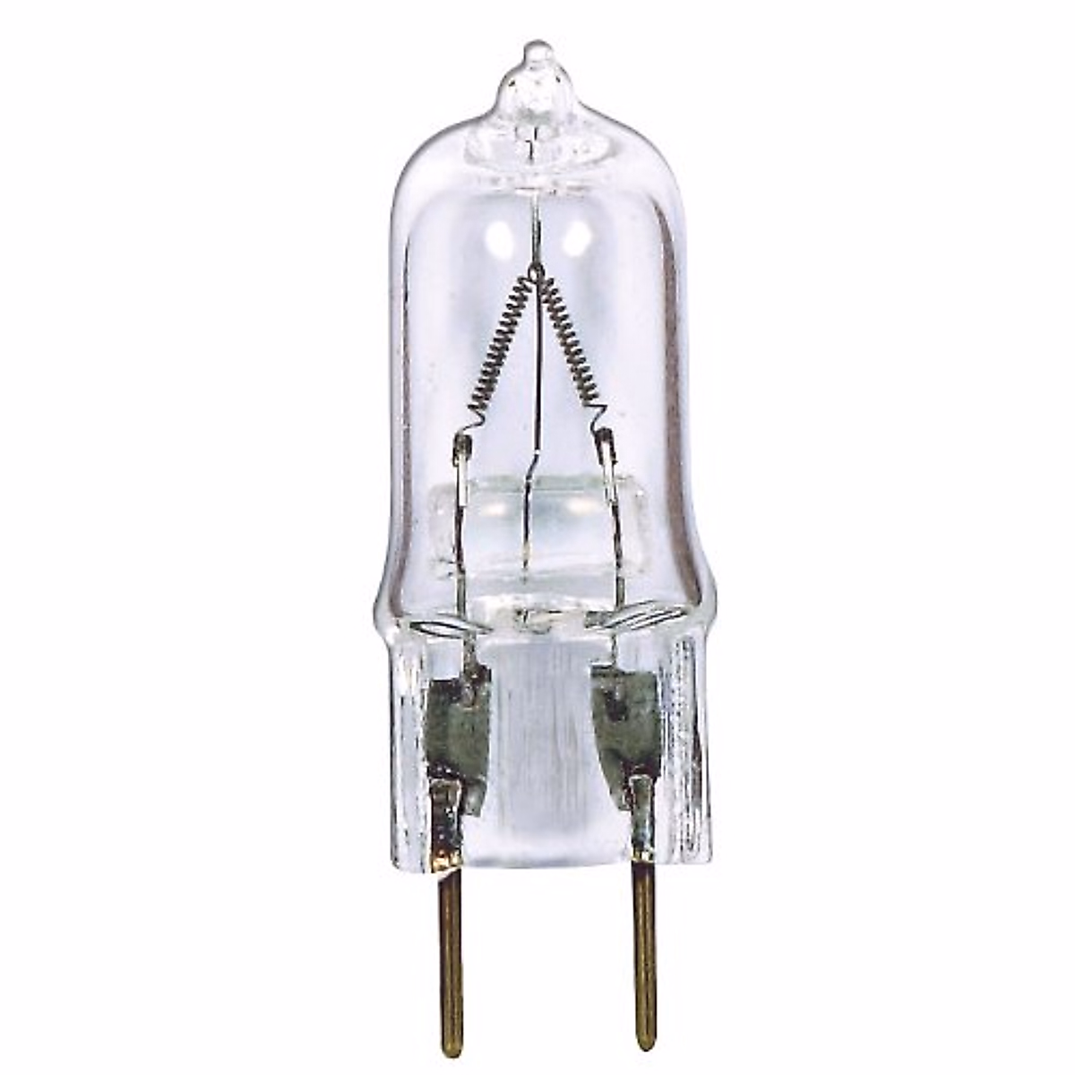 Satco S4611 25 Watt 240 Lumens T4 Halogen G8 Base 120 Volt Clear Light Bulb, Dimmable