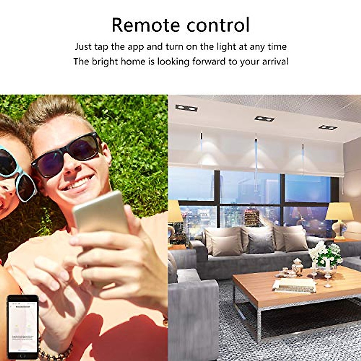 Smart Extension Cord Jinvoo WiFi Surge Protector Power Strip with 4 Individually Controlled AC Outlets and 4 USB Ports Works with Alexa & Google Home