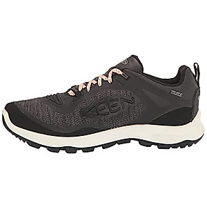 KEEN Women's Terradora Flex Low Height Waterproof Hiking Shoes, Black/Peachy, 9