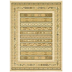 Unique Loom Fars Collection Area Rug - Pasadena (9' x 12' 2" Rectangle, Ivory/ Cream)