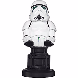 Exquisite Gaming: Star Wars: Stormtrooper - Original Mobile Phone & Gaming Controller Holder, Device Stand, Cable Guys, Collectable Licensed Figure