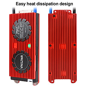 VNSZNR LiFePO4 BMS 4S 12V 100A Lithium Iron Phosphate Battery Management System PCB Protection Board with Balance Leads Wires for LiFePO4 3.2V Cells Battery Pack