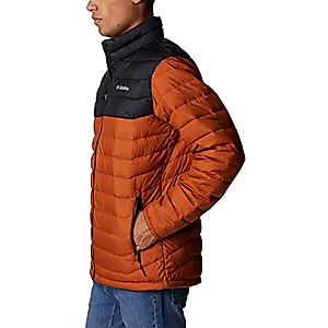 Columbia Men's Powder Lite Jacket, Warm Copper/Black, Medium