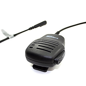BridgeCom BCS-200 Shoulder Speaker Mic K-1 Plug IP-54 Rated for DMR and Analog AnyTone, Kenwood, Woxun Amateur Ham Business Portable Two Way Radio