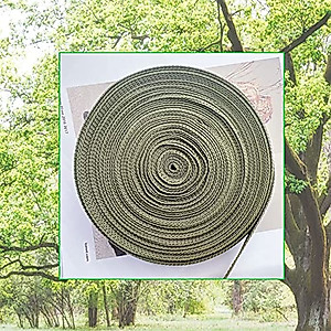 HanyHere 1 Roll 65.6 Feet Tree Tie for Plant Support Garden Strap 1 Inch Width Staking and Guying Material 1,800 Lbs Strength (Army Green)