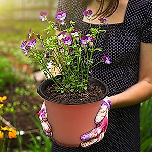KINGLAKE 50 Pcs 6" Plastic Plants Nursery Seedlings Pot/Pots Flower Plant Container Seed Starting Pots for Plant