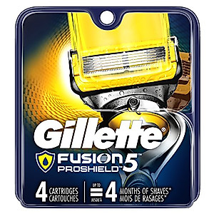 Gillette Fusion5 ProShield Men's Razor Blades, 4 Blade Refills