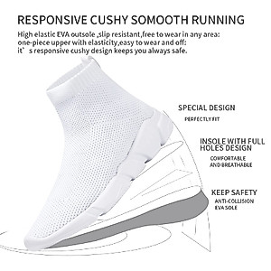 WXQ Men's Fashion Sneakers - Lightweight Breathable Walking Shoes Running Shoes Mesh Workout Casual Sports Shoes