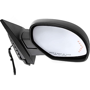 Kool Vue Power Heated Mirrors for Chevrolet Silverado 1500 GMC Sierra 1500 2007-2013 Power Fold With Signal Light & Puddle Lamp; Without Blind Spot, Memory & Auto-Dimming with 2 Caps Pair New Body