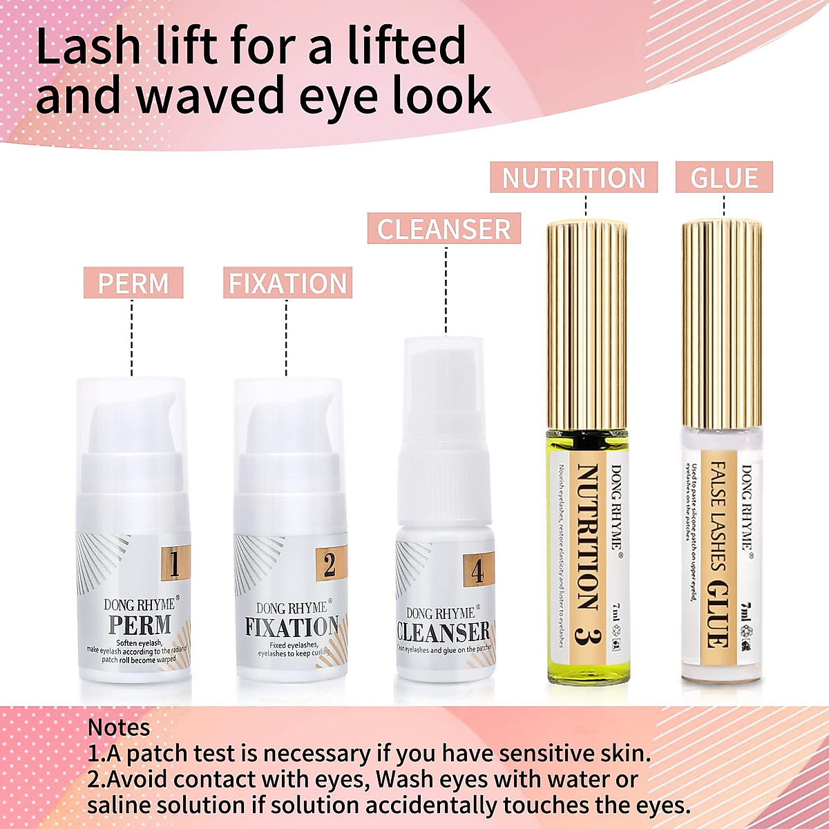 2024 Upgraded Lash Lift Kit, 2 in 1 Brow Lamination Eyelash Perm Kit, Professional Instant Lash Lift Extensions, Semi-Permanent Lash Lifting Curling Perming Wave, Salon Result for a Supermodel Look