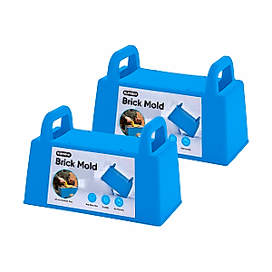 Superio Snow Brick Maker Igloo Fort Block Form Outdoor Winter Snow Toys Sand Castle Building Kit for Adults and Kids Sandbox, Beach, Sand Toys (Blue, 2)