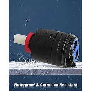 Nahntaipy 40PHF-2 Pressure Balance Cartridge, Shower Cartridge Replacement Fit for Shower Faucet, Cartridge Only 40mm