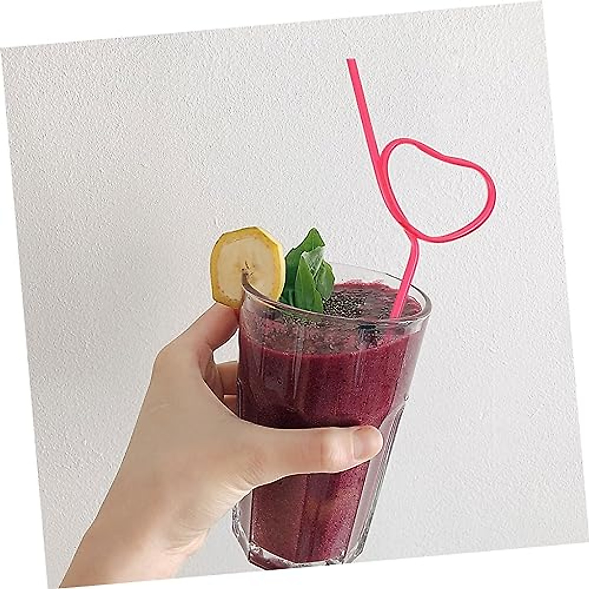 LALAFINA 25Pcs straw hawaiian decor coffee mug tumbler for disposable drinking stanly bridal shower favors the pet Home Supply Party Accessories Party Supply juice bent