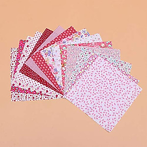 EXCEART Scraps Cotton Quilt Sewing Material Squares Floral Prints Patterns Sewing 14pcs Quilting Quilting Fabric Fabric