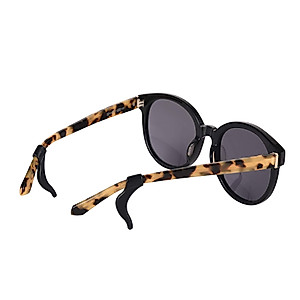 Avikoit Ear Grip Ear Hooks for Glasses, Anti - slip Hook Soft Silicone Temple Holder Glass Eyewear Comfortable Tips Sleeve Retainer For Eyeglass Sunglass, 5 Pairs(Black)