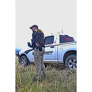 Heros Pride Radio Holder With Swivel - Universal Fit - Ballistic, Black