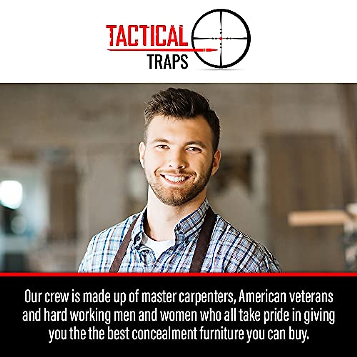 Tactical Traps Rustic Coatrack Hidden Storage with Trap Door | Compact Storage with RFID Lock | Easy Installation | Hidden 2nd Amendment Item Compartment | 36” X 15” X 5 ¾” I Dark Walnut