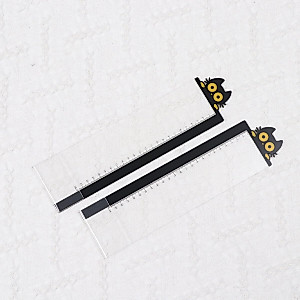 NUOBESTY Computer Monitor Side Panel 2Pcs Computer Monitor Side Panel Acrylic Cat Memo Pads Sticky Message Board with Ruler Measurement for Laptop Computer PC Computer Screen Note Holder