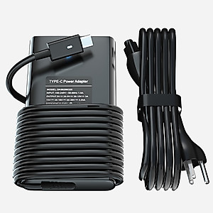 65W 45W USB-C Laptop Charger for Dell Latitude 5420 7275 7370 7420 5520 7390 5290 7400 7410 7320 3410 5410 3520 XPS 13 9350 9360 9365 9370 9380 Dell XPS 13 Type C Laptop Charger with Power Cord