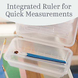 Snap-N-Store Plastic Supply Box (Pack of 8) - Convenient Storage Solution (8.9" x 5.6" x 2.5"), Clear