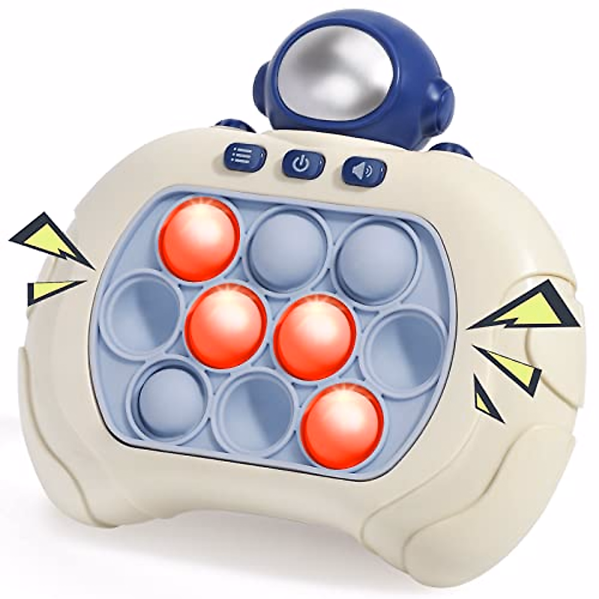 Quick Push Sensory Fidget Toys for Kids Adults, Handheld Puzzle Game, Fast Push Travel Toys, Xmas Birthday Gift for Boys Girls (Astronaut Red Light)