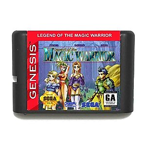 Brave Battle Saga Legend of the Magic Warrior 16 bit MD Game Card For Sega Mega Drive For Genesis-PAL-J